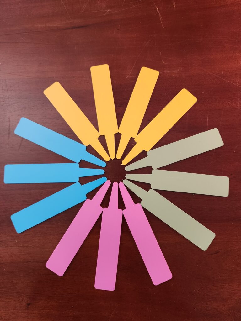 Plant Labels 140 x 25 Colours - Brisbane Orchid Supplies